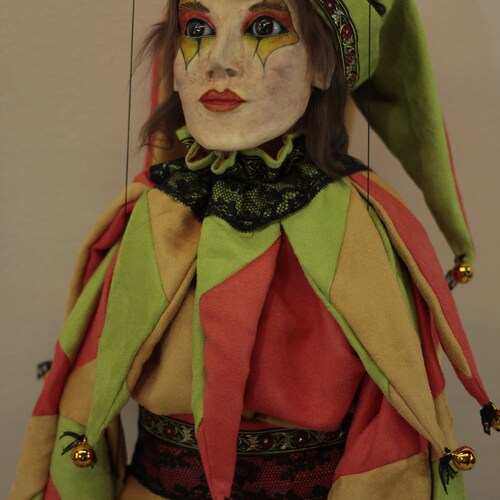 Marionette Mime Marioneta Puppet Ooak Artdoll Títere - Etsy