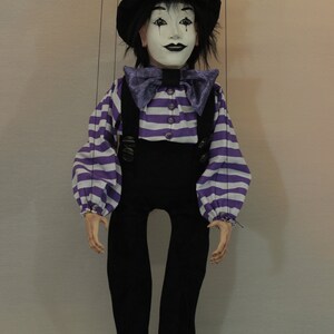 Marionette Mime Marioneta Puppet Ooak Artdoll Títere - Etsy