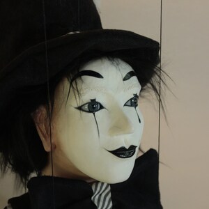Marionette Mime Marioneta Puppet Ooak Artdoll Títere - Etsy