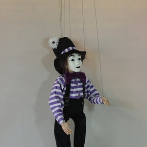 Marionette Mime Marioneta Puppet Ooak Artdoll Títere - Etsy
