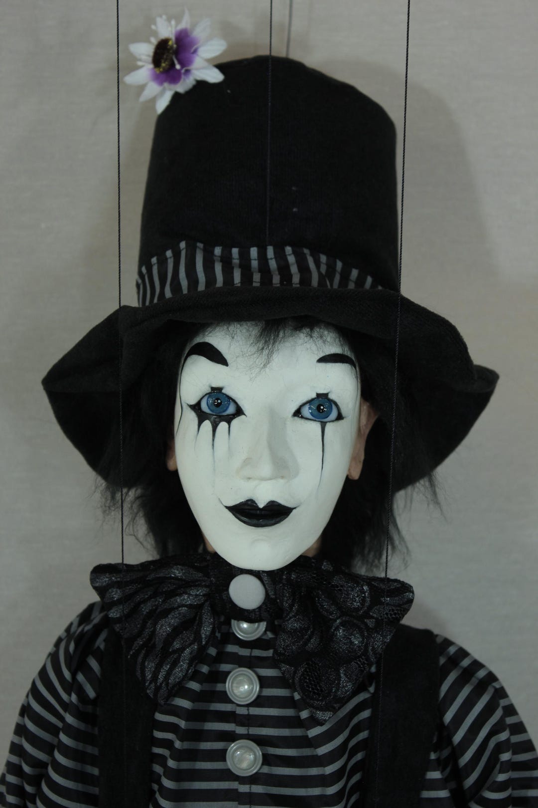 Marionette Mime Marioneta Puppet Ooak Artdoll Títere - Etsy