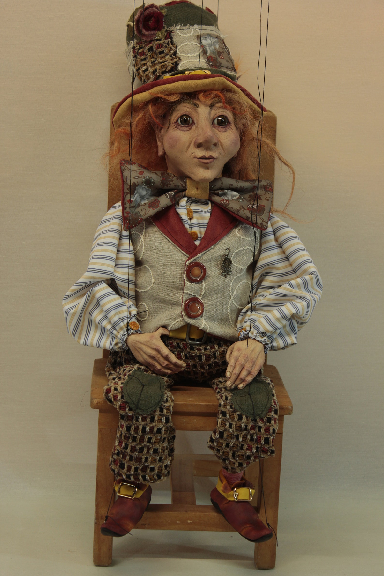 Marionette Dwarf Marioneta Puppet Ooak Artdoll Títere - Etsy