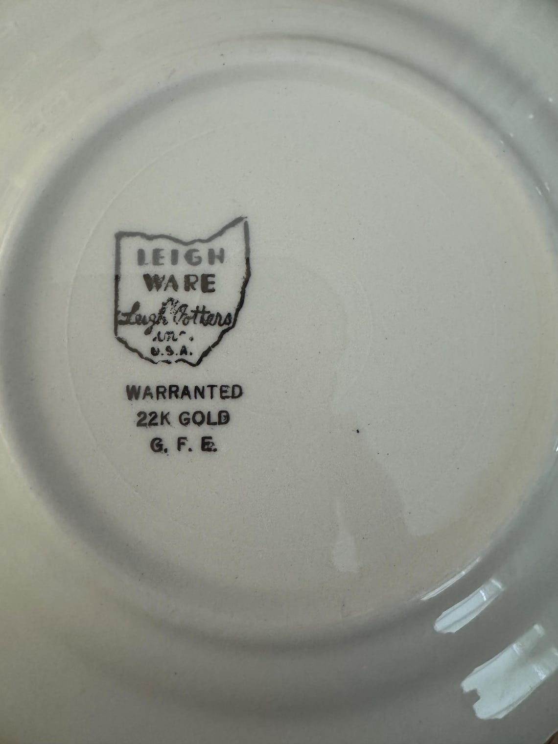 Vintage 1920-1930’s Leigh Ware Leigh Potters Made in USA 22k Gold - Etsy