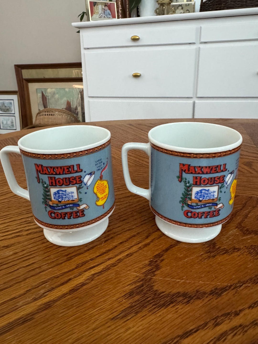 Pair of Vintage Maxwell House Coffee Mugs - Etsy