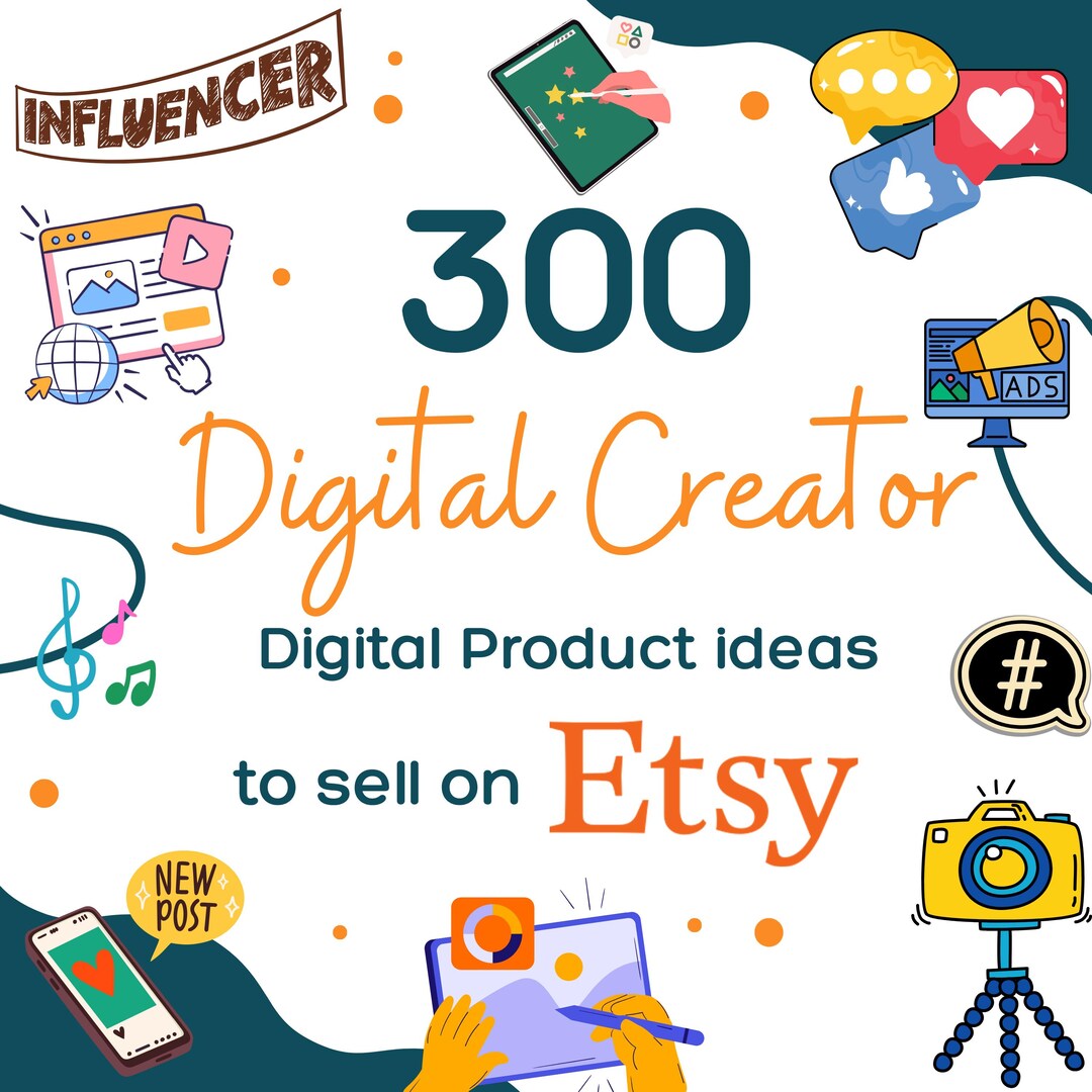 300 Digital Creator Digital Product Ideas for Etsy Sellers (PDF) - Etsy