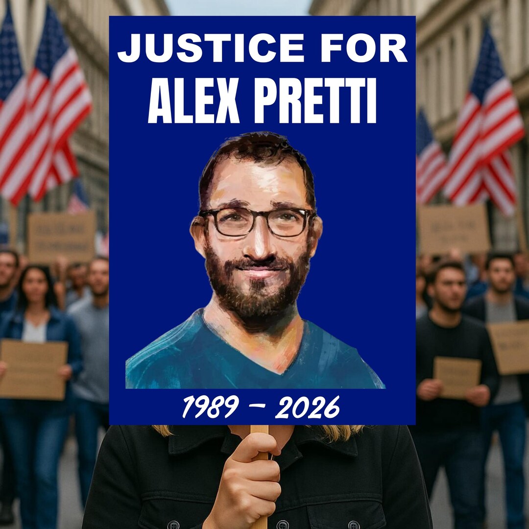 Póster conmemorativo "Justicia para Alex Pretti" - Arte mural de ...