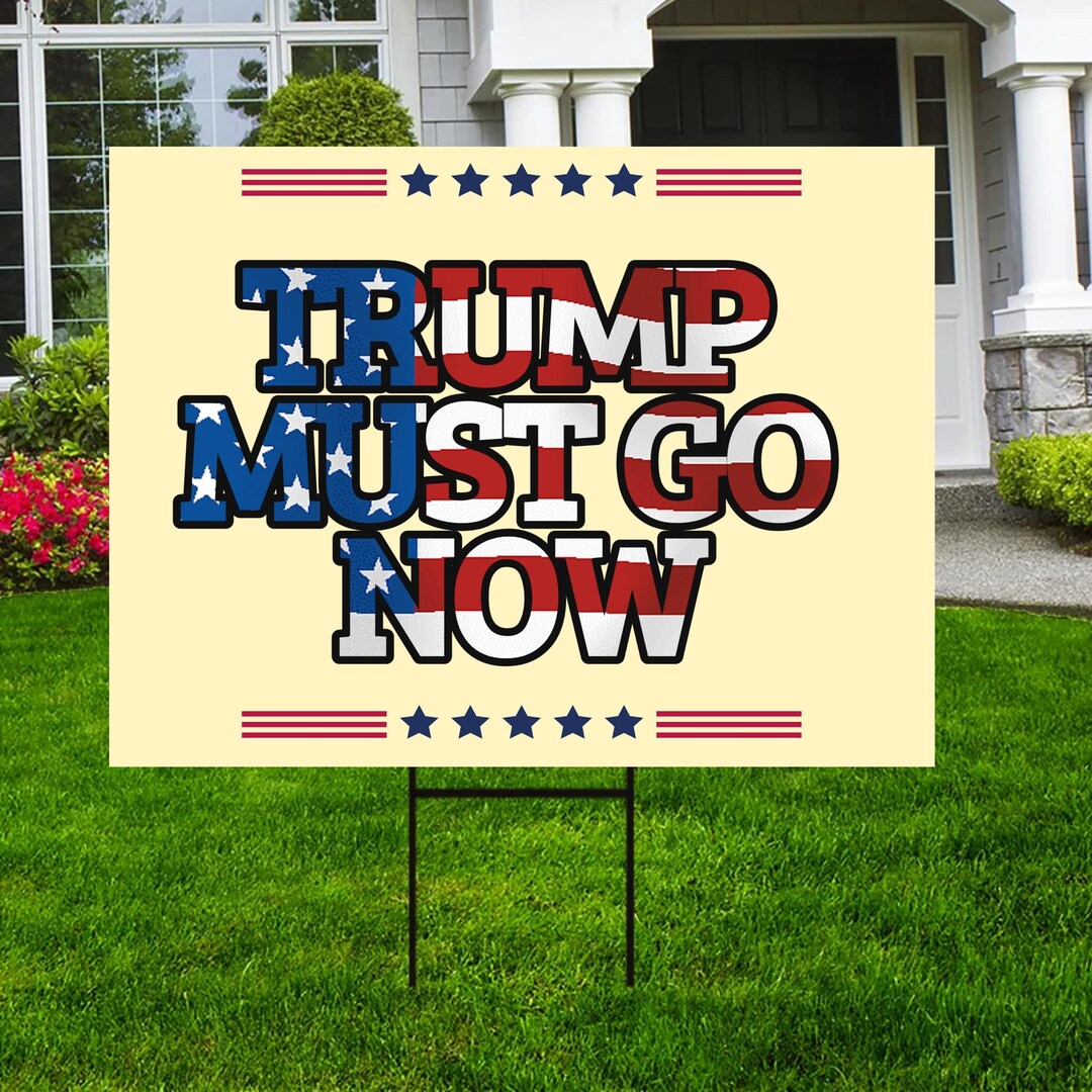 Anti-trump Yard Sign: Weather-resistant Garden Deco,trump Protest Sign ...