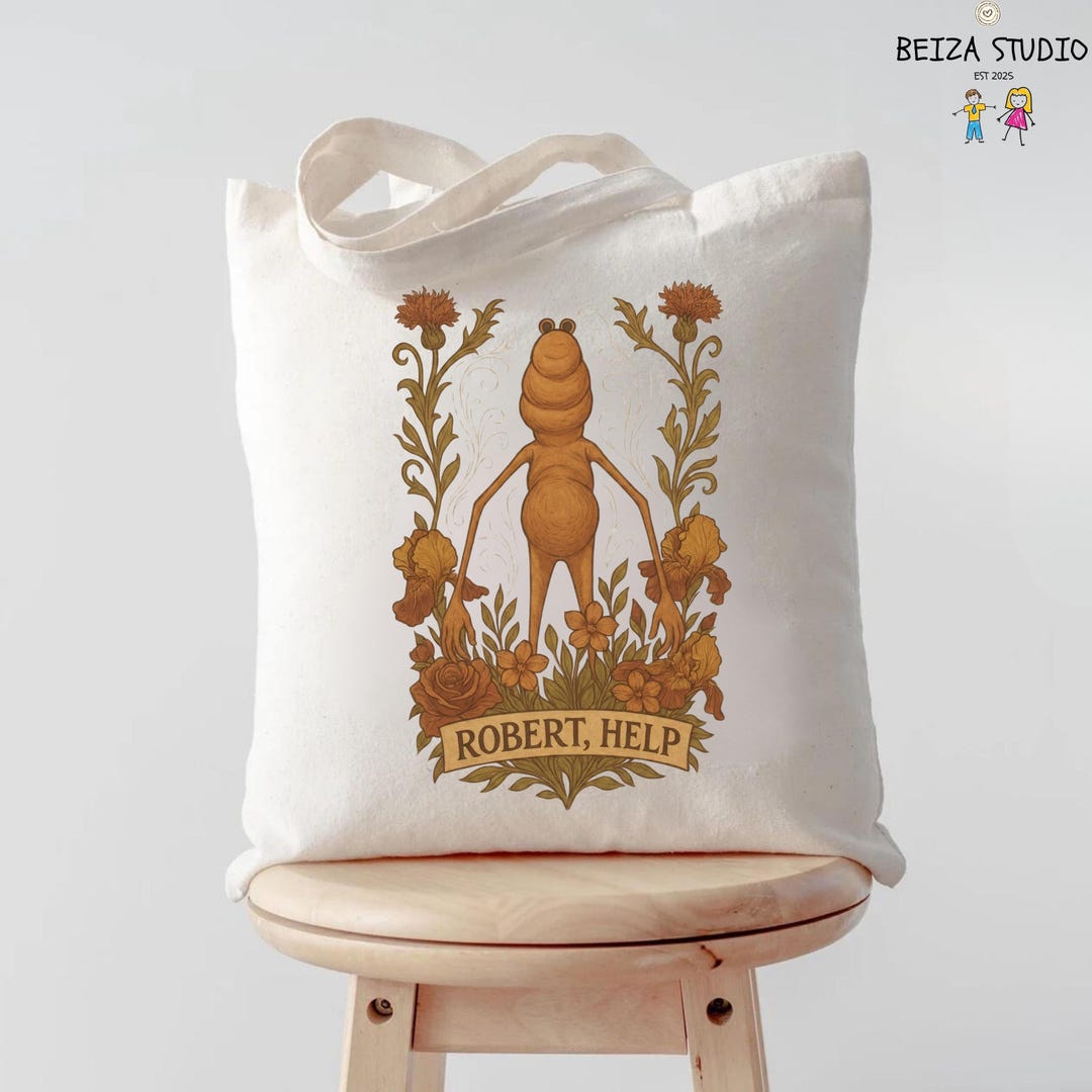 Marcus the Worm Tote Bag –robert Help Bag - Funny Vrchat Graphic Tote ...