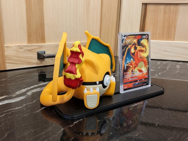 Ultimate Charizard Gift Set: Card, Case & Custom 3D Printed Display - Etsy