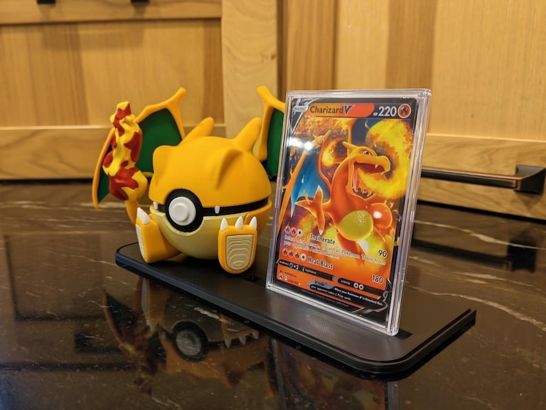 Ultimate Charizard Gift Set: Card, Case & Custom 3D Printed Display - Etsy