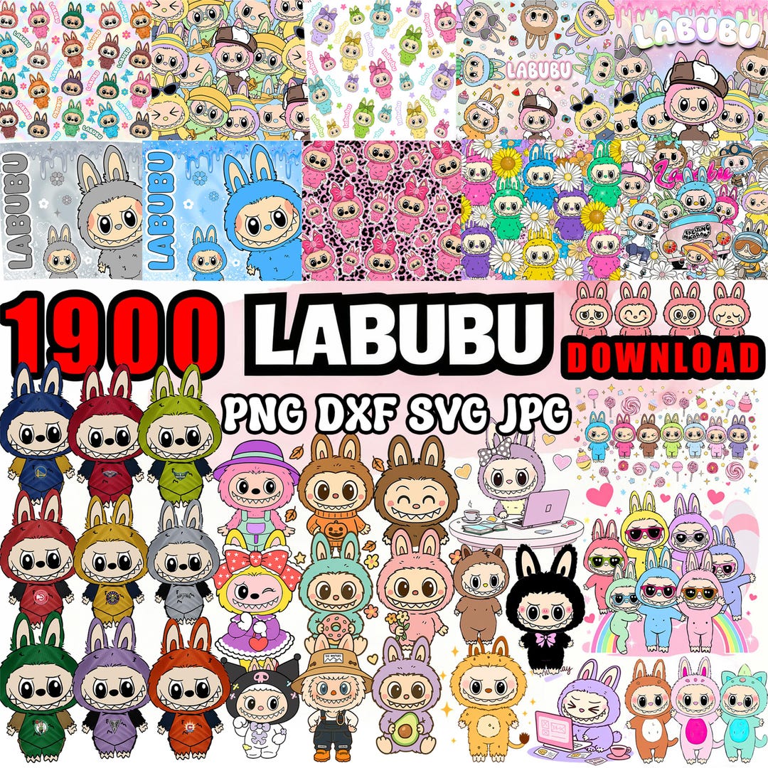 1900+ Labubu Designs Png Bundle, Movie Cartoon Png Bundle, Labubu ...