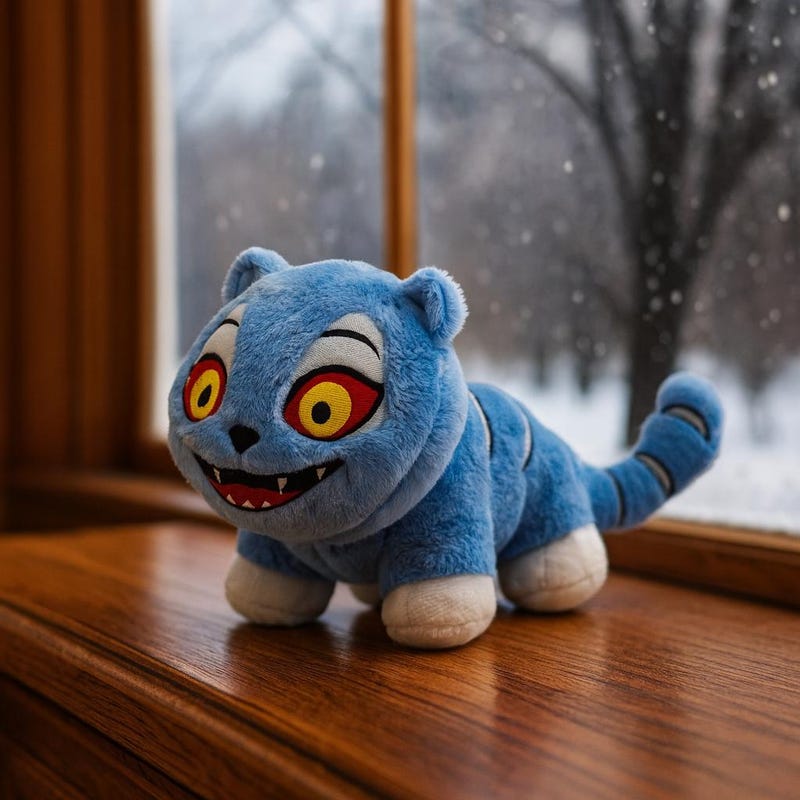 Kpop demon hunters demon cat plush - Etsy.de