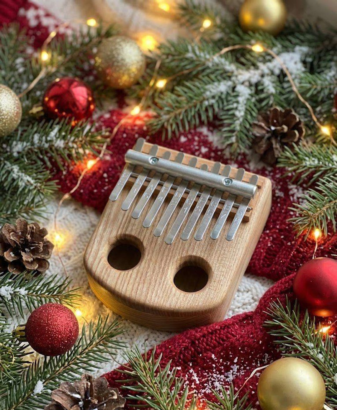 Handmade 10-key Kalimba With Resonator | Custom Engraved Thumb Piano - Etsy