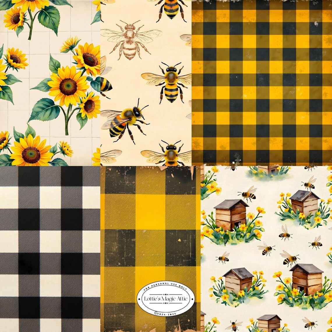 Bee Kind Journal Kit | Sunny Printable Pages | Honeybee Ephemera ...