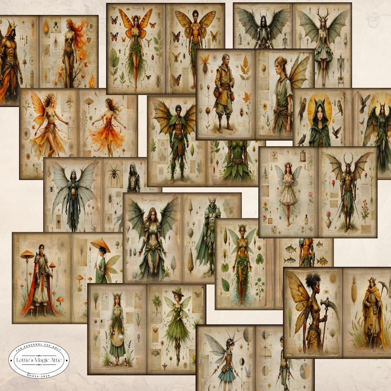 Fairy Junk Journal Kit: Vintage Faerie Ephemera (digital Download) - Etsy