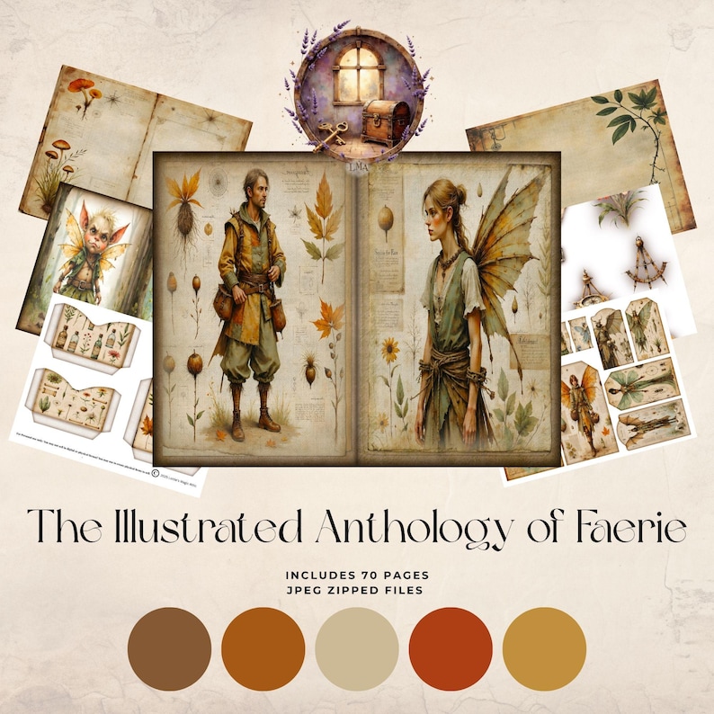 Fairy Junk Journal Kit: Vintage Faerie Ephemera (digital Download) - Etsy