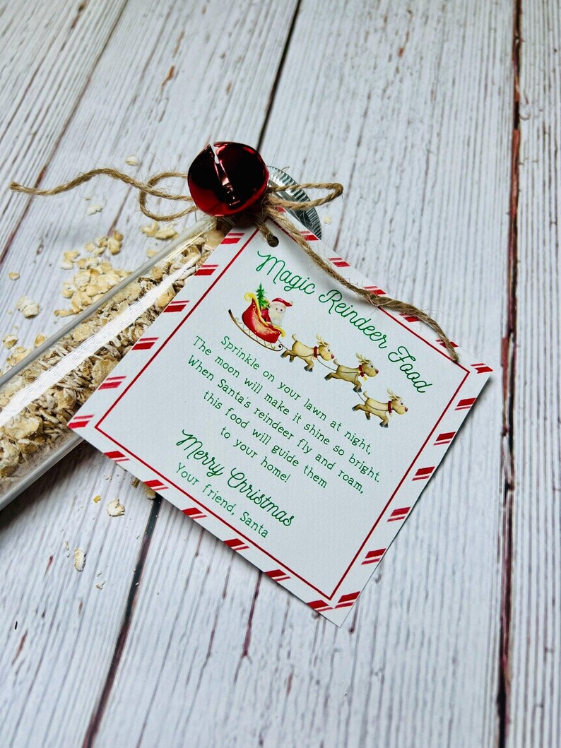 Magic Reindeer Food Tube | Christmas Eve Tradition-kids | Santa ...