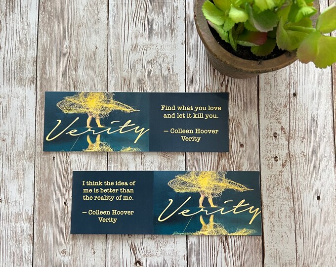 Colleen Hoover Verity Bookmarks, Thriller, Suspense, Mystery, Dark ...