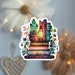 Boho Vintage Bookshelves Vinyl Sticker Sheets, Book Lovers, Butterflies ...