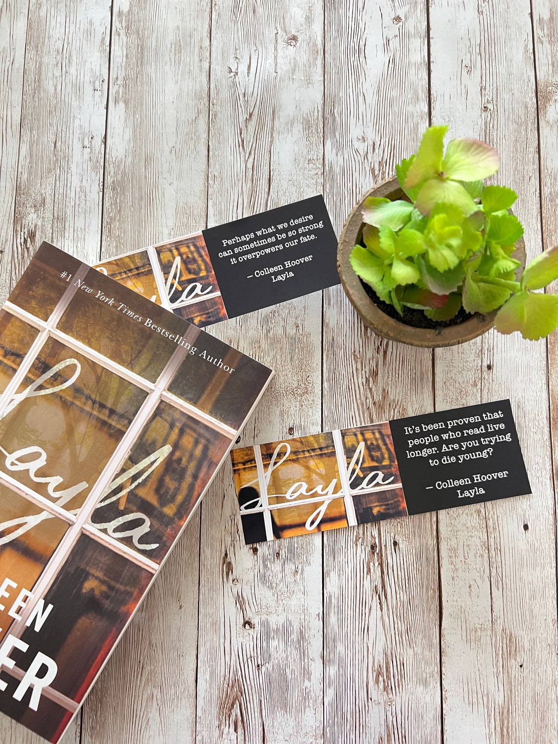 Colleen Hoover Bookmarks, Set of 2 Layla Themed Bookmarks, Print ...