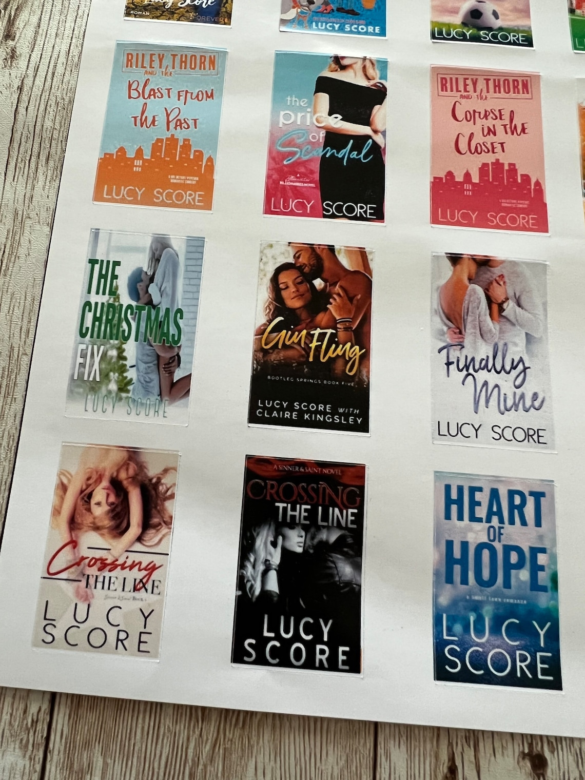 Waterproof Lucy Scores Book Cover Stickers for Book Journals - Etsy