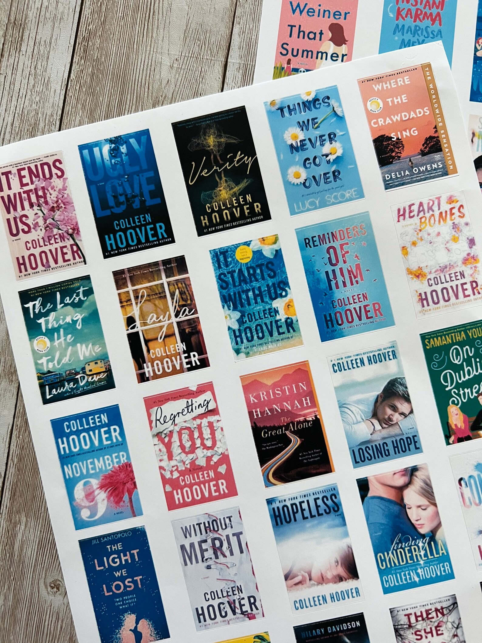 Waterproof 30 Custom Book Cover Stickers for Book Journals - Etsy