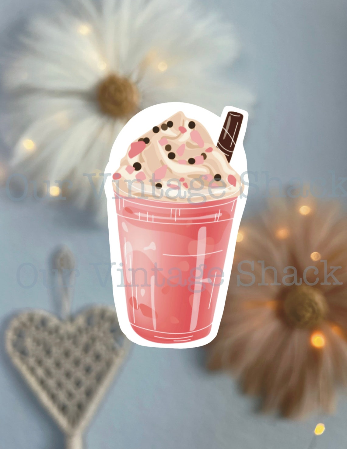 Bubble Tea Boba Tea Watercolor Vinyl Matte or Glossy - Etsy