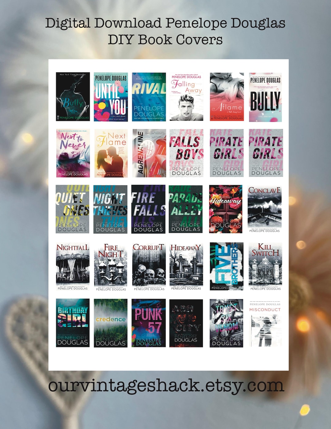 Front Cover Digital Download Penelope Douglas Book Covers - Etsy