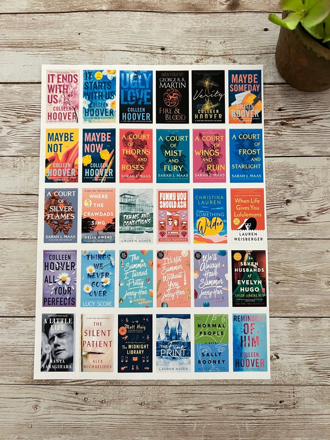 Waterproof Booktok Book Cover Stickers for Book Journals, Reading ...