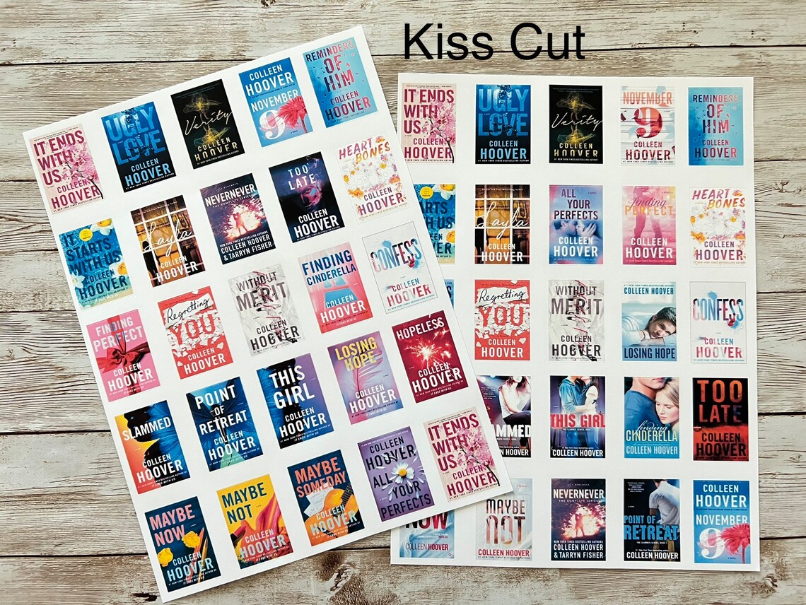 Waterproof 30 Custom Book Cover Stickers for Book Journals - Etsy