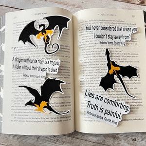 Set of 6 Fourth Wing Vinyl Sticker Set Readers, Book Lovers, Book Nerds ...