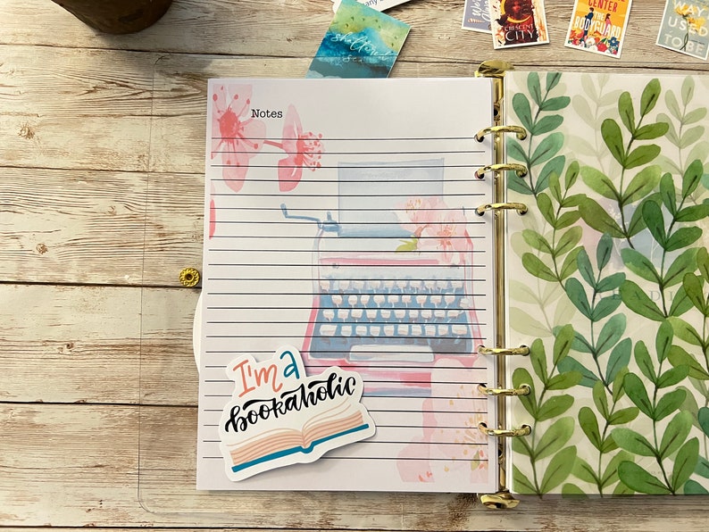 Sakura Printable Reading Journal PDF A5 to Letter Size - Etsy