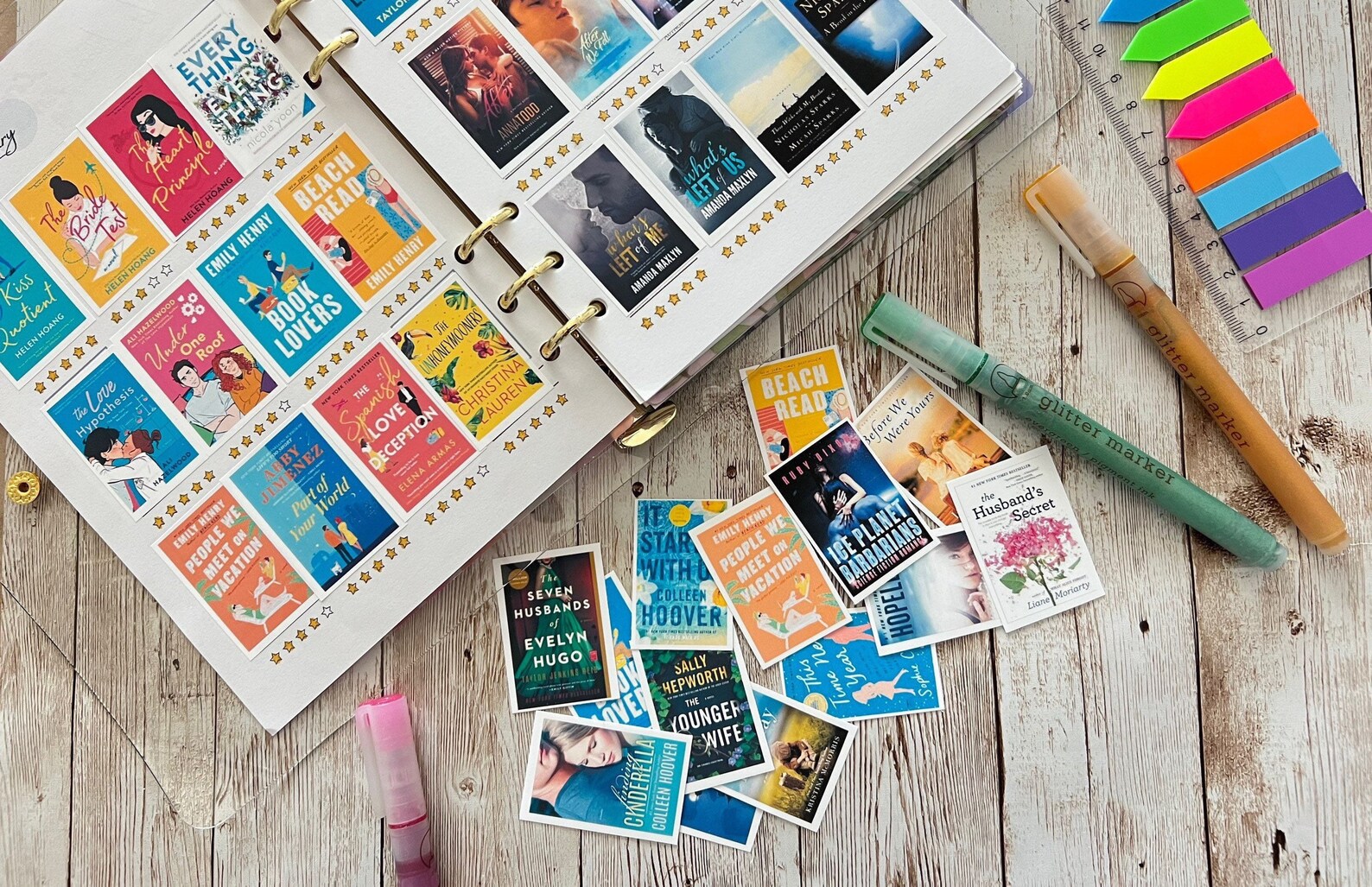 Waterproof Hand-cut Custom Book Cover Vinyl Matte Stickers for - Etsy