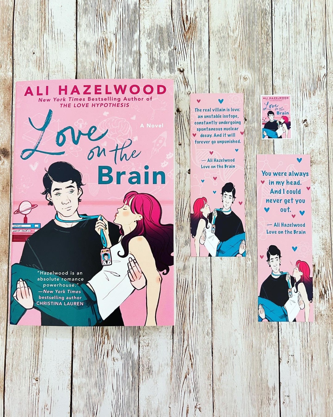 Ready-to-ship! Love on the Brain Themed Bookmarks, Print Bookmarks ...