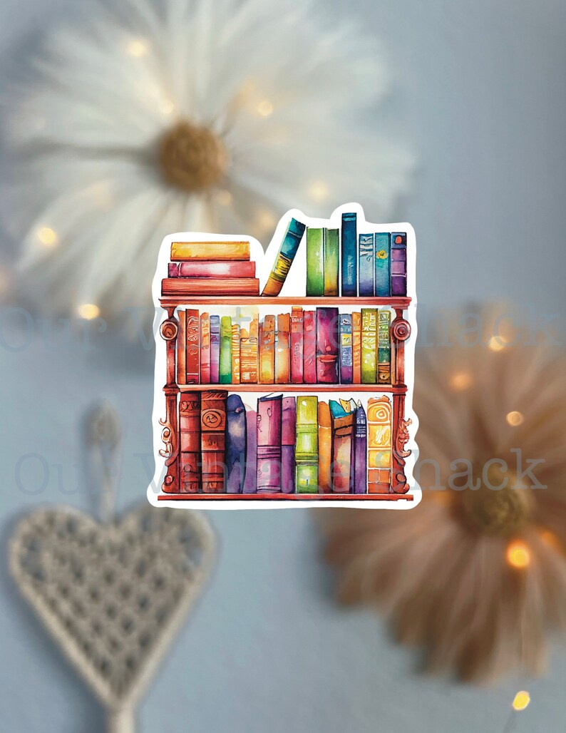 Vintage Boho Book Stack Vinyl Stickers Readers Book Lovers - Etsy