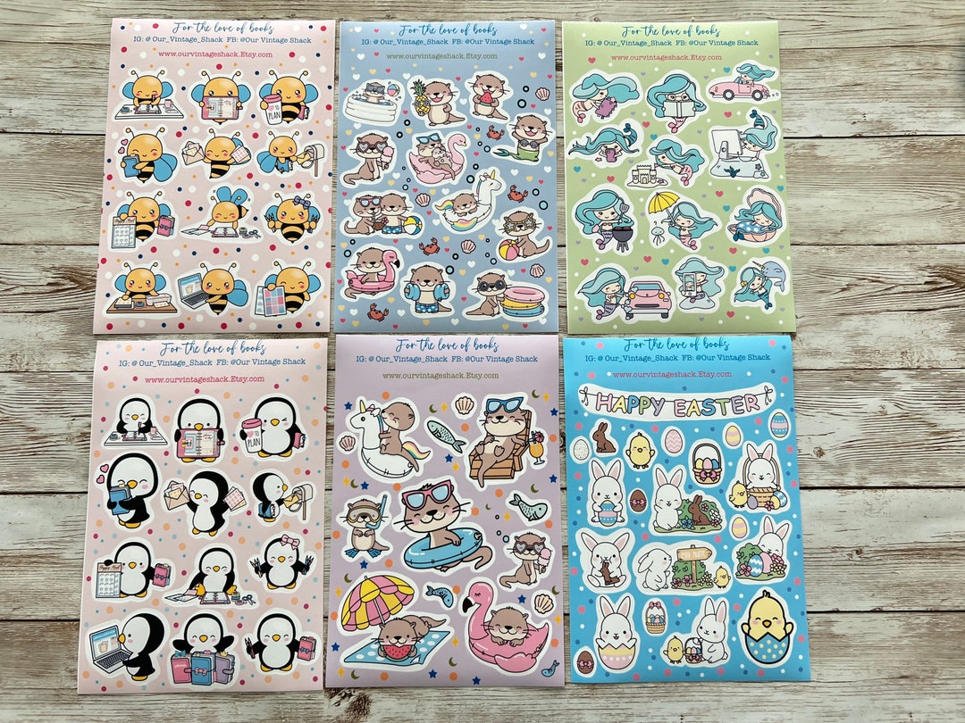 Ready to Ship, Kawaii, Cute Bee, Otters, Mermaid, Penguin, Easter Bunny ...