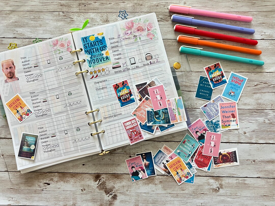 Waterproof Hand-cut Custom Book Cover Vinyl Matte Stickers for Book ...