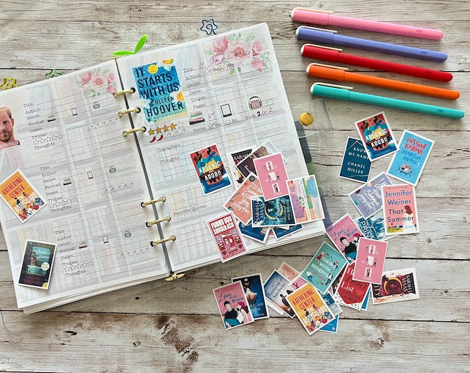 Waterproof Hand-cut Custom Book Cover Vinyl Matte Stickers for Book ...
