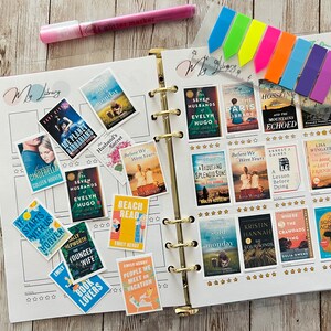 Waterproof Hand-cut Custom Book Cover Vinyl Matte Stickers for - Etsy