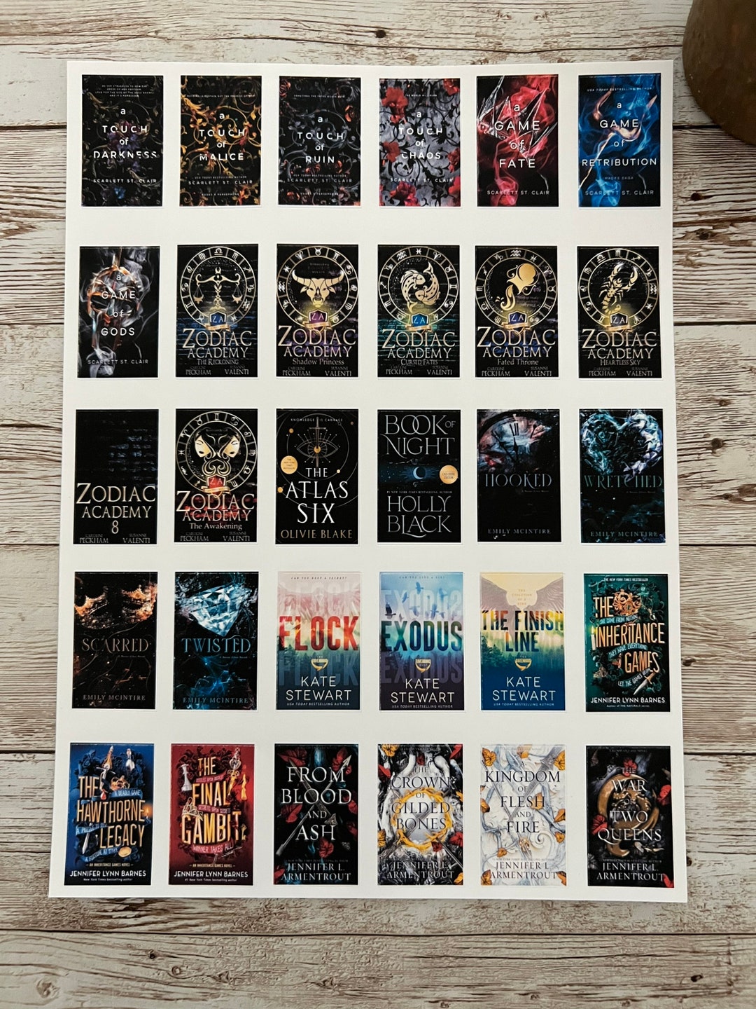 Waterproof Booktok Book Cover Stickers for Book Journals, Reading ...