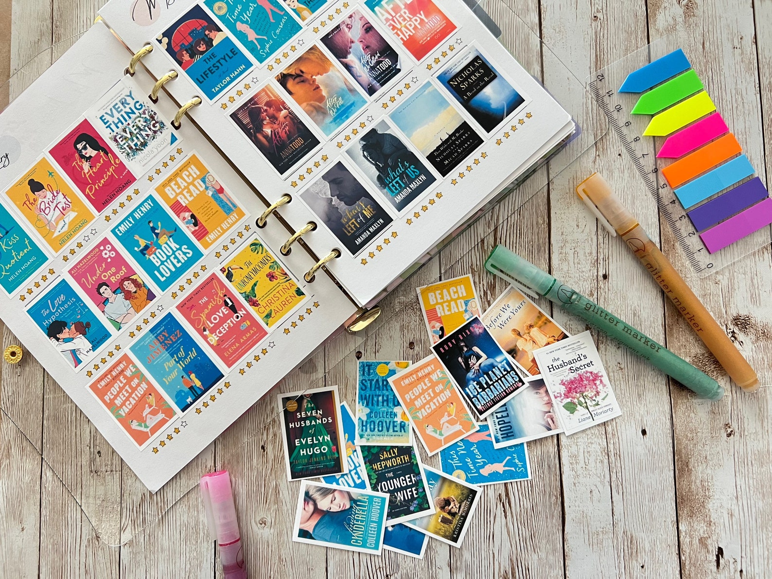 Waterproof Hand-cut Custom Book Cover Vinyl Matte Stickers for - Etsy