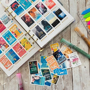 Waterproof Hand-cut Custom Book Cover Vinyl Matte Stickers for - Etsy