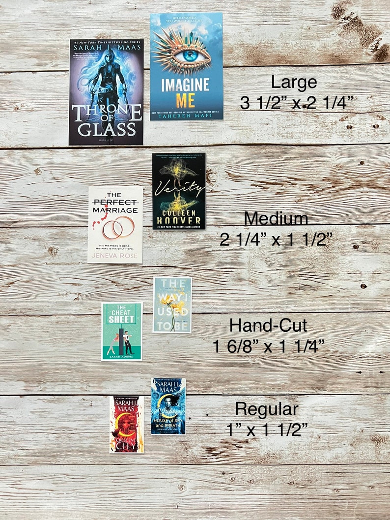 Waterproof 30 Custom Book Cover Stickers for Book Journals - Etsy