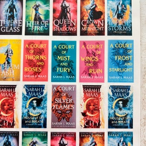 Waterproof Original ACOTAR, TOG, Crescent City, Book Cover Stickers for ...