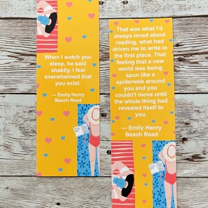 Beach Read Themed Bookmarks, Book of the Month, Beach Read, Literature ...