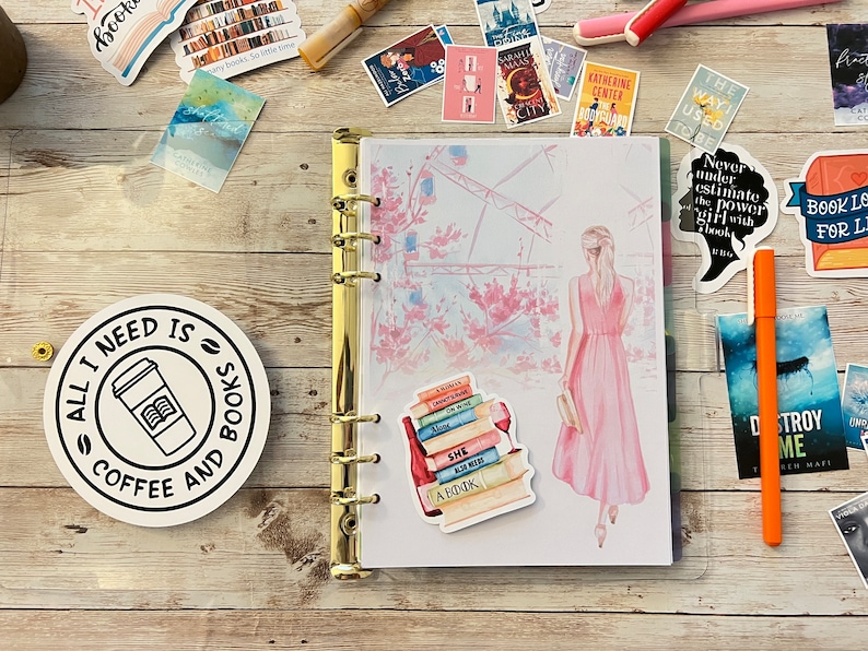 Sakura Printable Reading Journal PDF A5 to Letter Size - Etsy