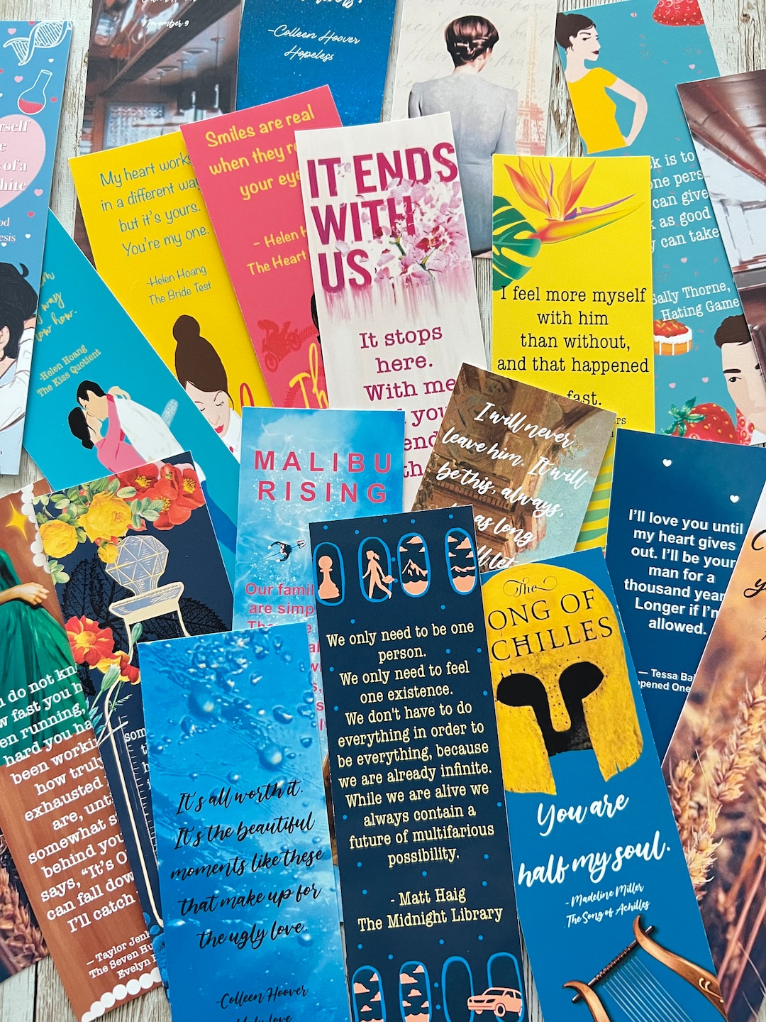 Ready-to-ship! Set of 6 Your Choice of Popular Bookmarks, Print ...