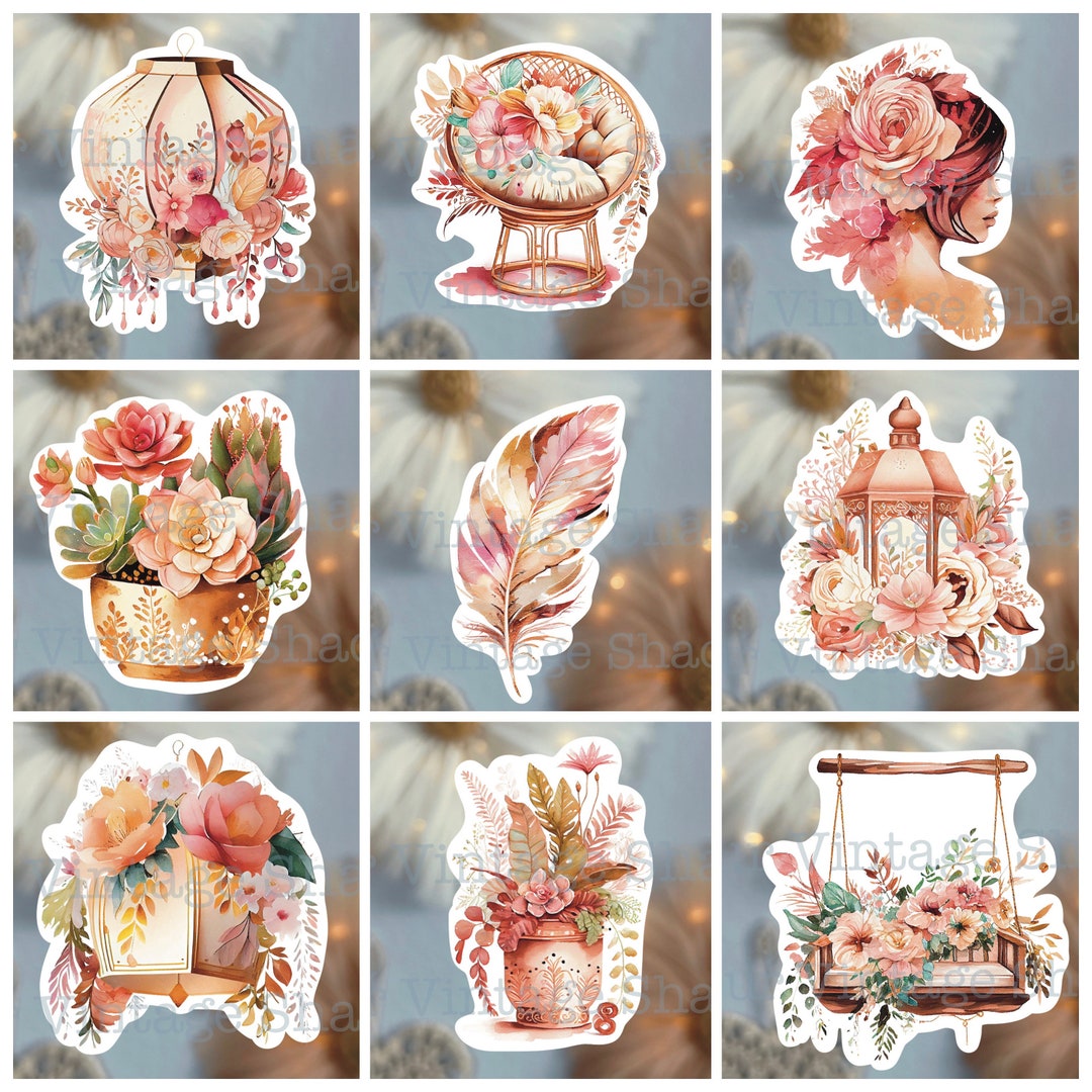 Boho Watercolor Vinyl Stickers Readers, Book Lovers, Book Nerds, Vinyl ...