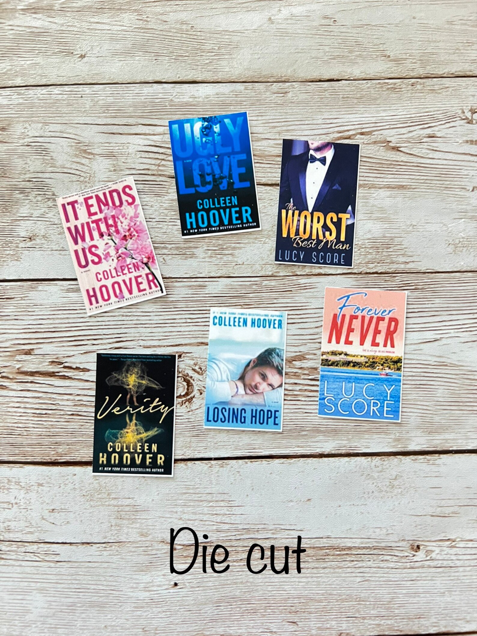 Waterproof Lucy Scores Book Cover Stickers for Book Journals - Etsy
