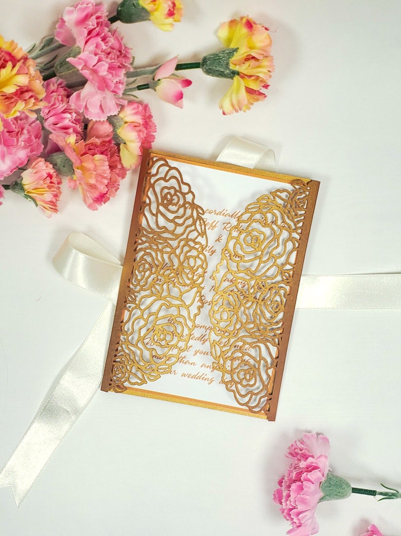 Gate-fold Invitation Template Instant Download SVG DXF - Etsy